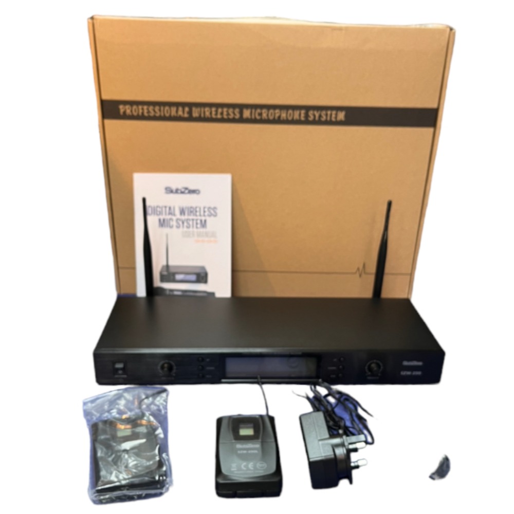 SubZero SZW-200L Dual Digital Wireless Headset and Lav Mic System *SALE ...